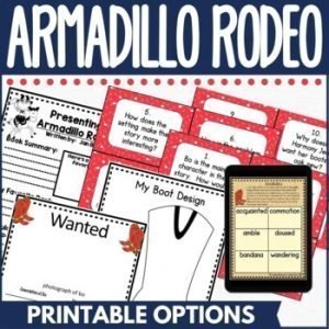 Armadillo Rodeo By Jan Brett Cowboy Days Activities In Digital And PDF ...