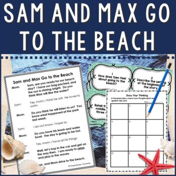 Beach Partner Play Ocean Theme Summer Readers Theater Fluency Builder ...