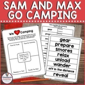 Camping Themed Partner Play For Primary, Camping Themed Fluency ...