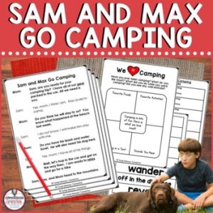 Camping Themed Partner Play For Primary, Camping Themed Fluency ...