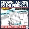 Crown An Ode To The Fresh Cut Reading And Writing Activities In Digital ...