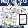 Frog And Toad All Year By Arnold Lobel Activities In Digital And PDF ...