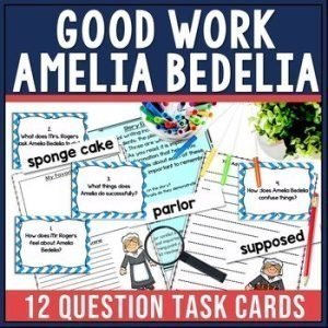 Good Work Amelia Bedelia By Peggy Parish Activities In Digital And PDF ...