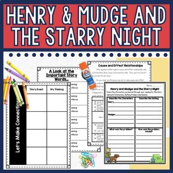 Henry And Mudge And The Starry Night By Cynthia Rylant Activities And ...
