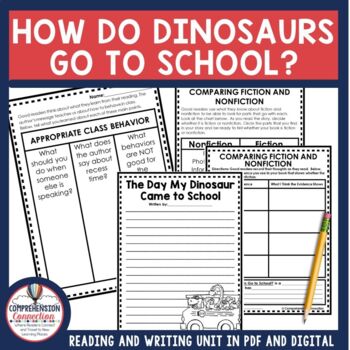 How Do Dinosaurs Go To School Activities In Digital And PDF ...