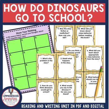 How Do Dinosaurs Go To School Activities In Digital And PDF ...