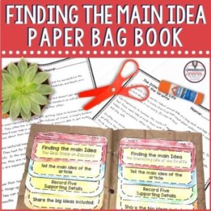 Main Idea Paper Bag Book, Main Idea Project, Main Idea Activity ...