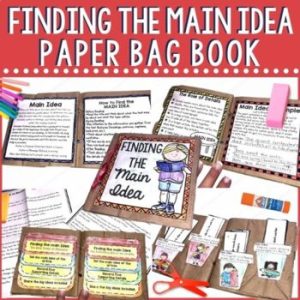 Main Idea Paper Bag Book, Main Idea Project, Main Idea Activity ...