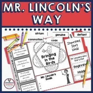 Mr. Lincoln's Way By Patricia Polacco Activities And Lapbook In Digital ...
