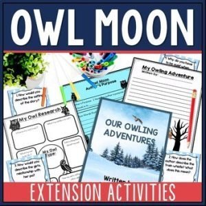 Owl Moon By Jane Yolen Reading Activities In Digital And PDF ...