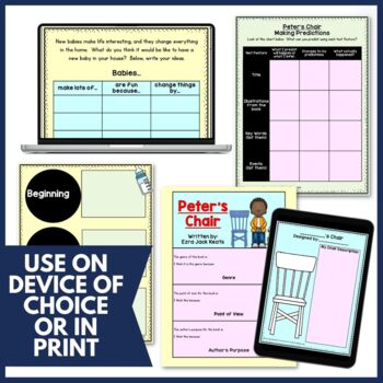 Peter's Chair By Ezra Jack Keats Activities In Digital And PDF ...