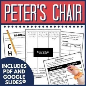 Peter's Chair By Ezra Jack Keats Activities In Digital And PDF ...