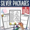 Silver Packages By Cynthia Rylant Activities In Digital And PDF, Needs ...