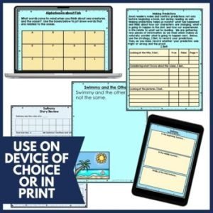 Swimmy By Leo Lionni Reading And Writing Activities In Digital And PDF ...