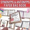 Synonyms And Antonyms Project Paper Bag Book Synonym And Antonyms ...