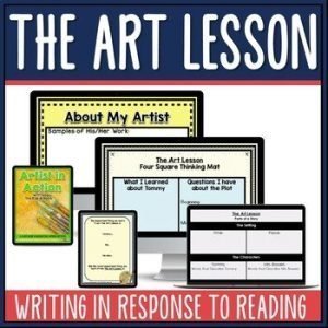 The Art Lesson By Tomie DePaola Literacy Activities In Digital And PDF ...