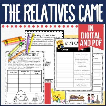 The Relatives Came By Cynthia Rylant Activities In Digital And PDF ...