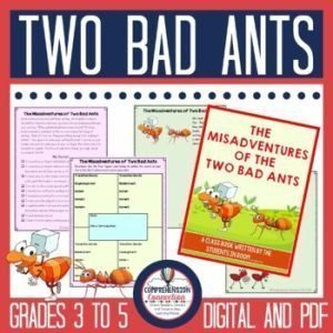 Two Bad Ants By Chris Van Allsburg Activities Mentor Text ...