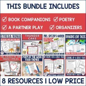 Cooking Up A Great Year Literacy Bundle With Poems, Book Companions ...